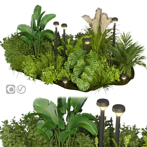 3D Collection plant vol 01 - leaf - outdoor - garden - blender - 3dmax ...