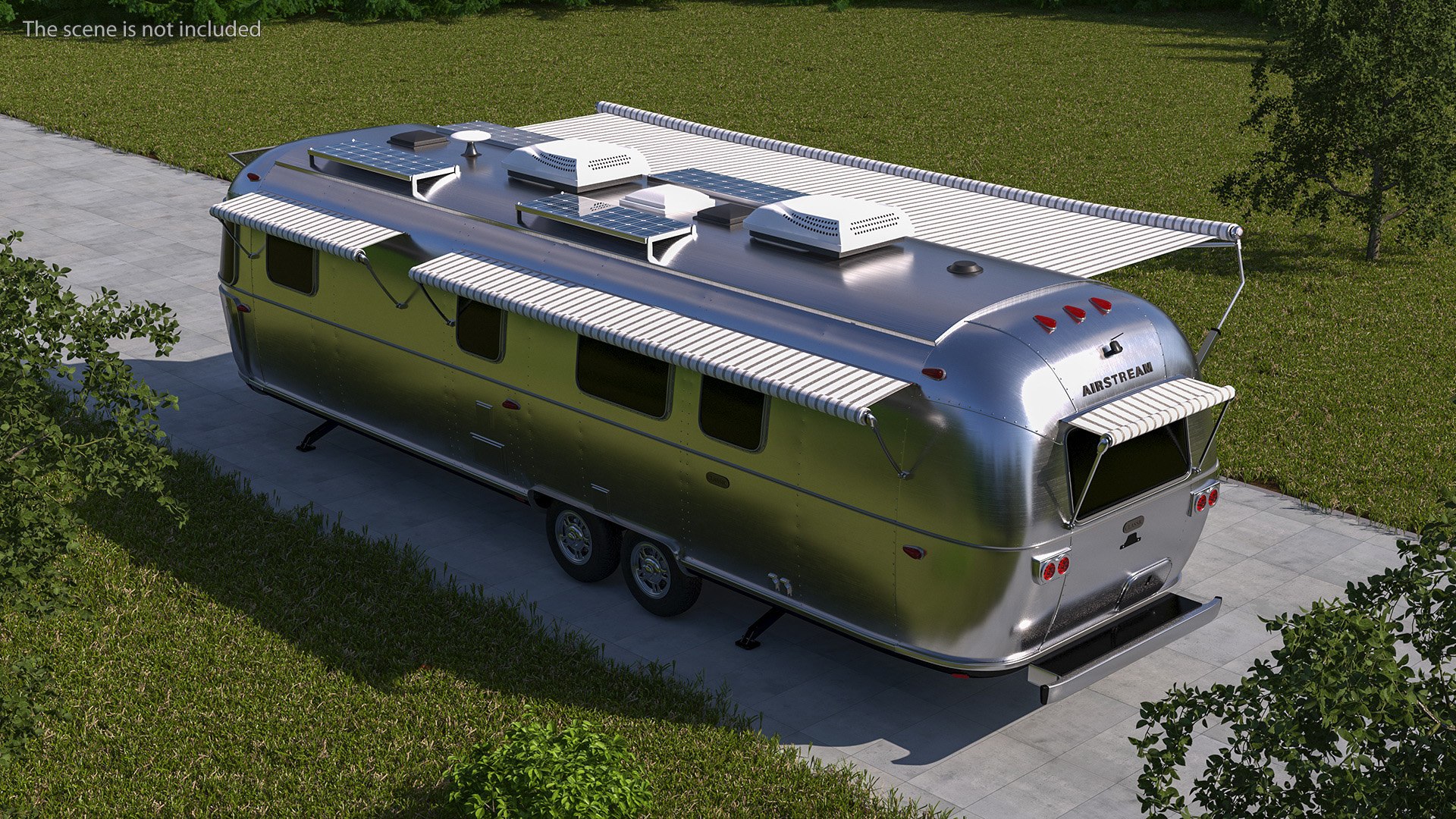 Airstream Classic 33FB Travel Trailer 3D - TurboSquid 2162277