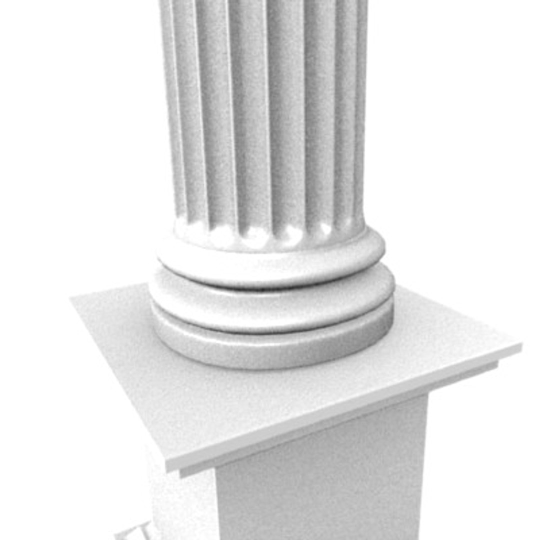 3d Greek Corinthian Column Model