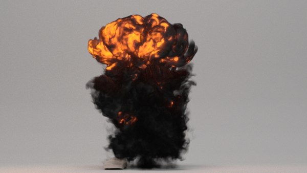 3D mushroom cloud explosion fumefx - TurboSquid 1225116