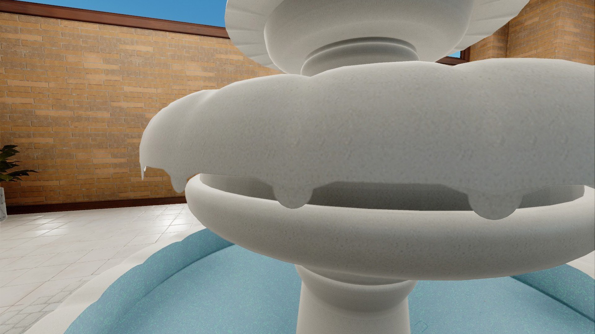 Fountain Cherub 3d C4d