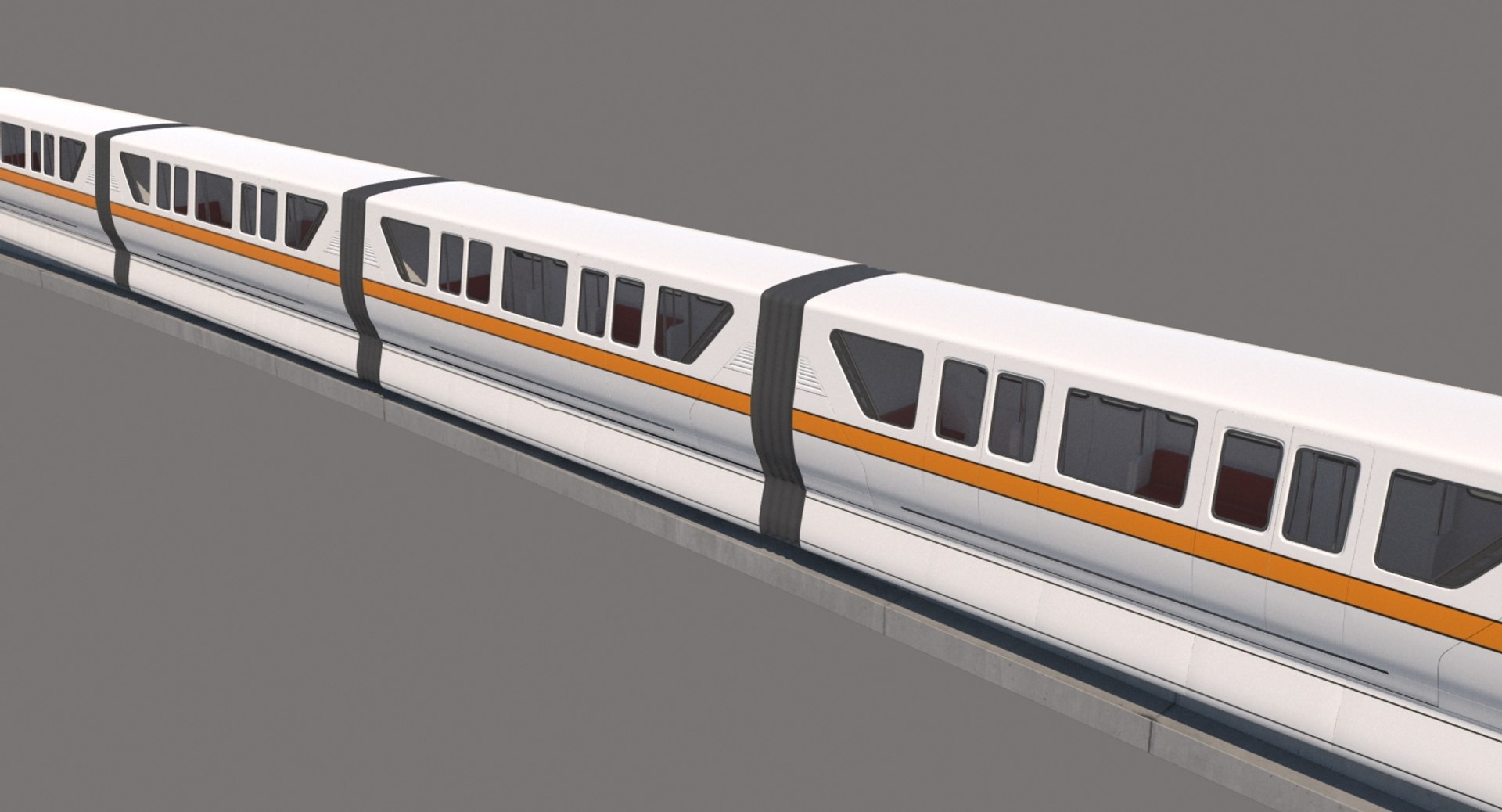 3D Monorails Realistic - TurboSquid 1282001