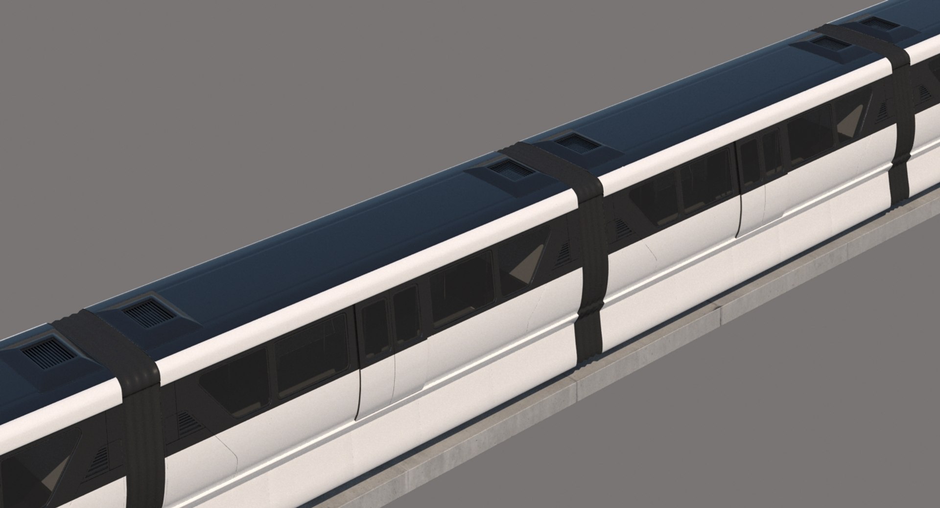 3D Monorails Realistic - TurboSquid 1282001