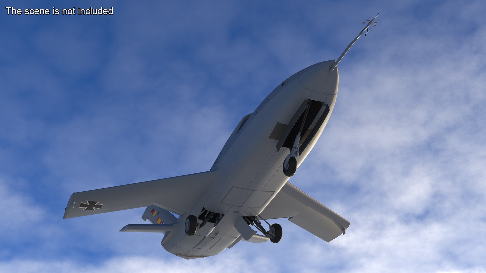 Jet Powered UAV EADS Barracuda Rigged 3D - TurboSquid 2265124