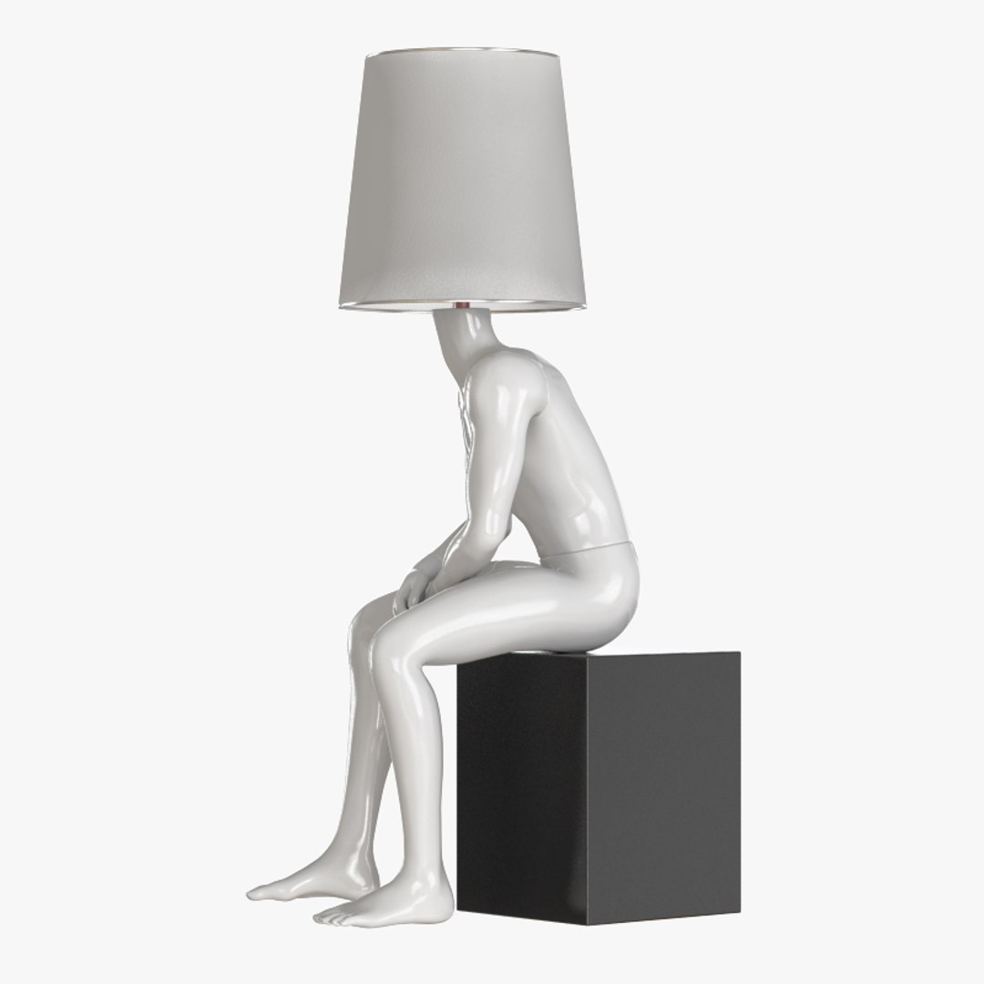 3D Male Mannequin Lamp Model - TurboSquid 1587784