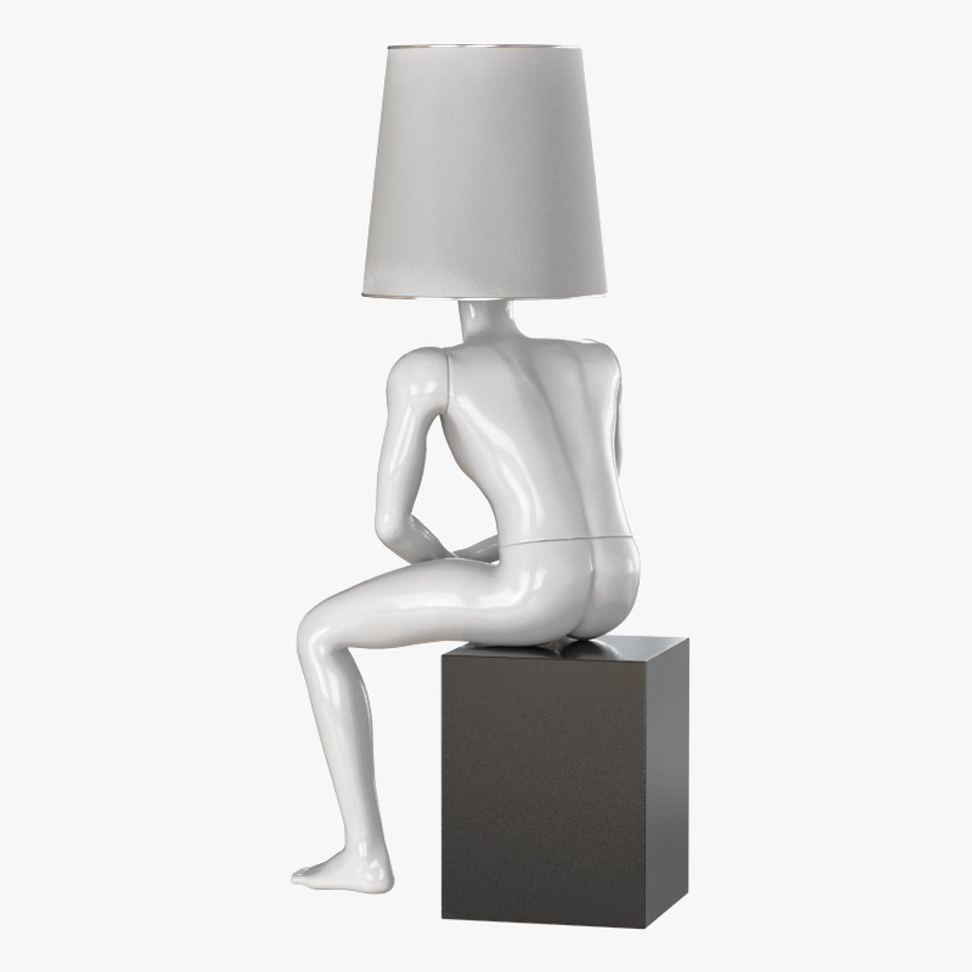 3D Male Mannequin Lamp Model - TurboSquid 1587784