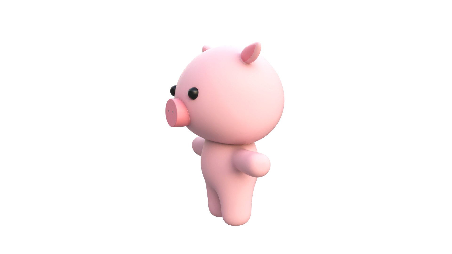 3D Character009 Chubby Pig - TurboSquid 2341960