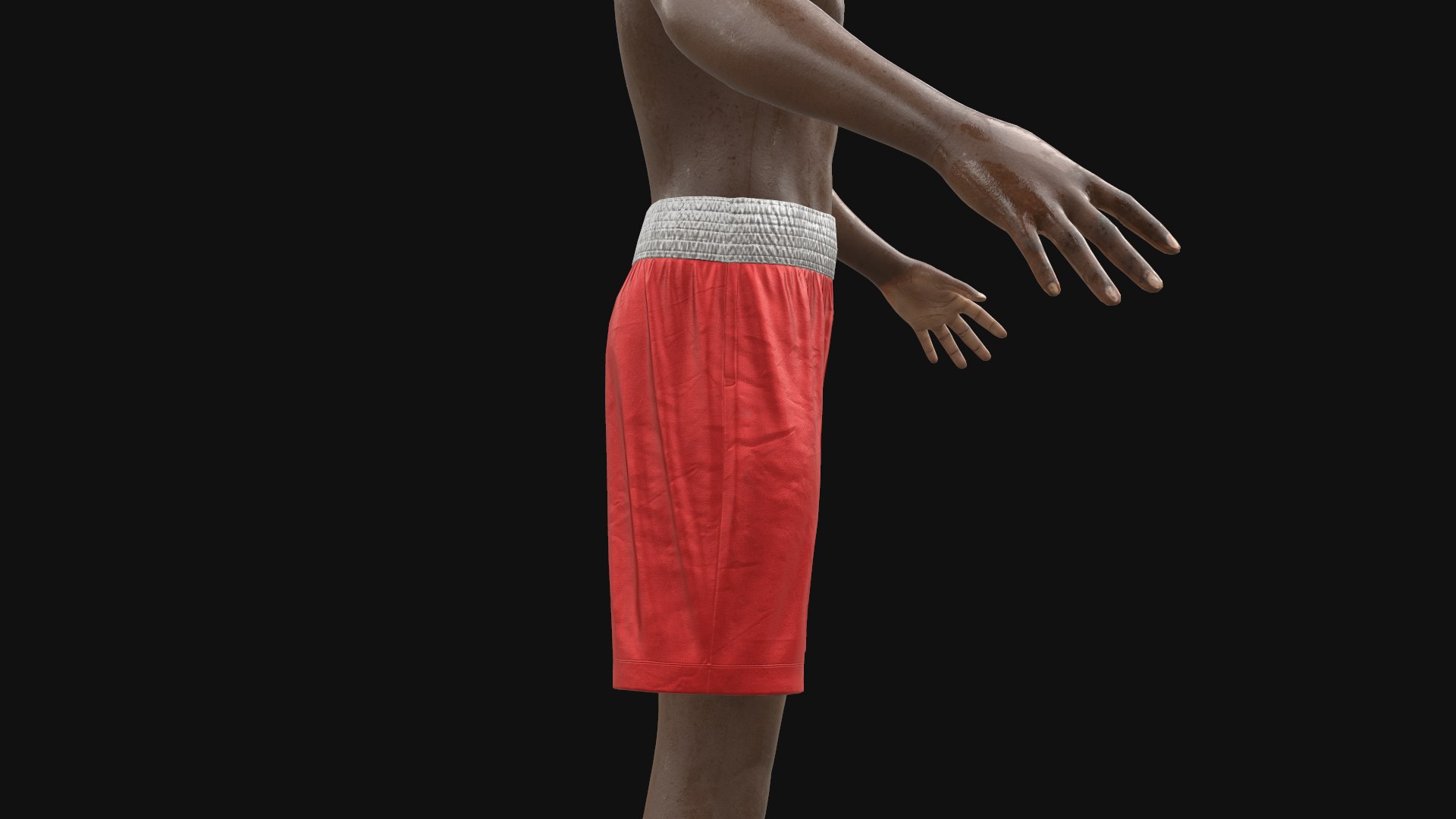 3D Boxing Shorts - TurboSquid 1644859