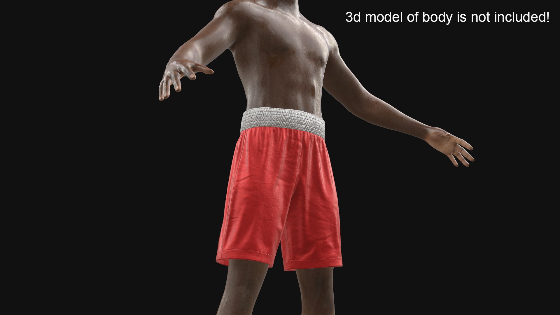 3D Boxing Shorts - TurboSquid 1644859