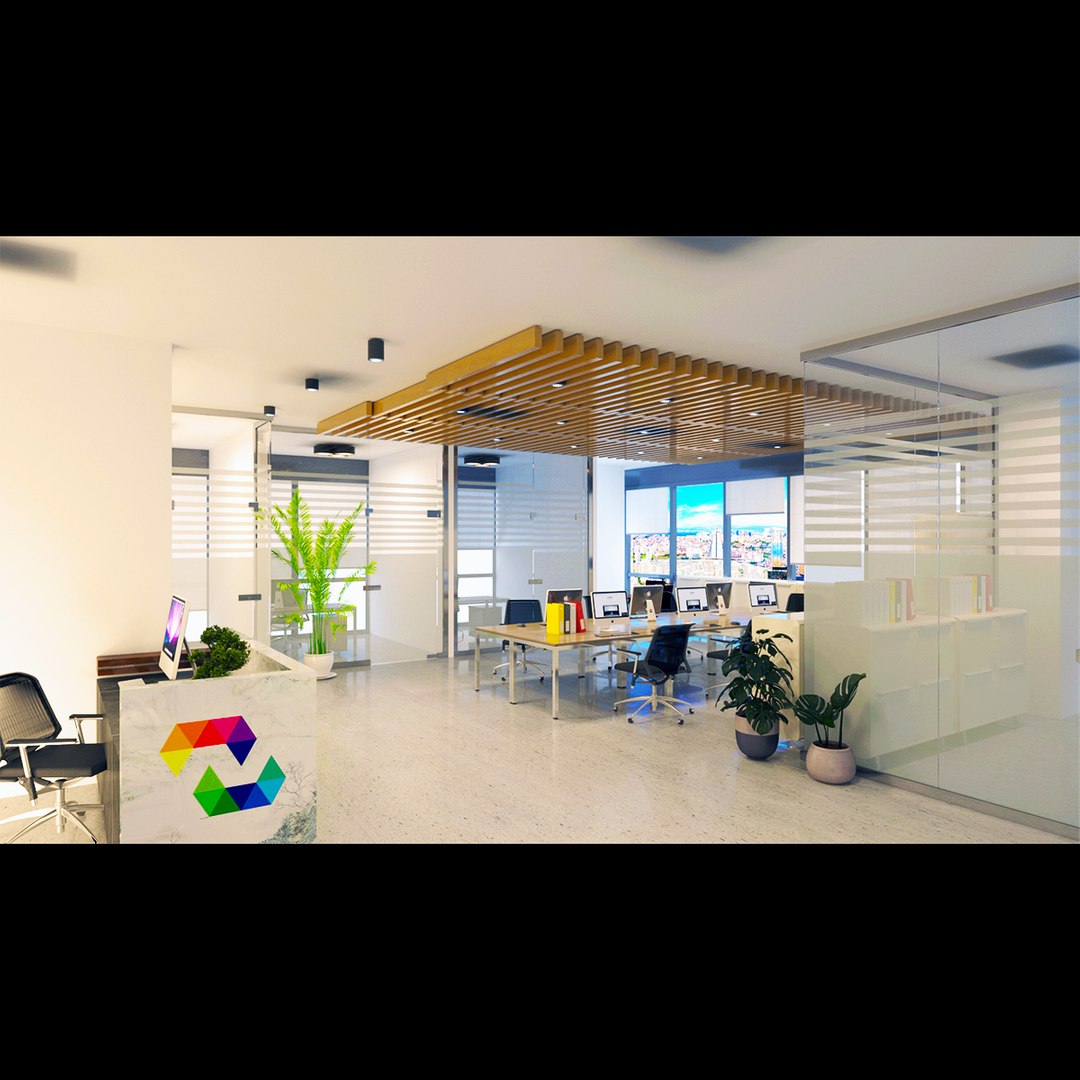 3D Office Interior Designed - TurboSquid 1580393