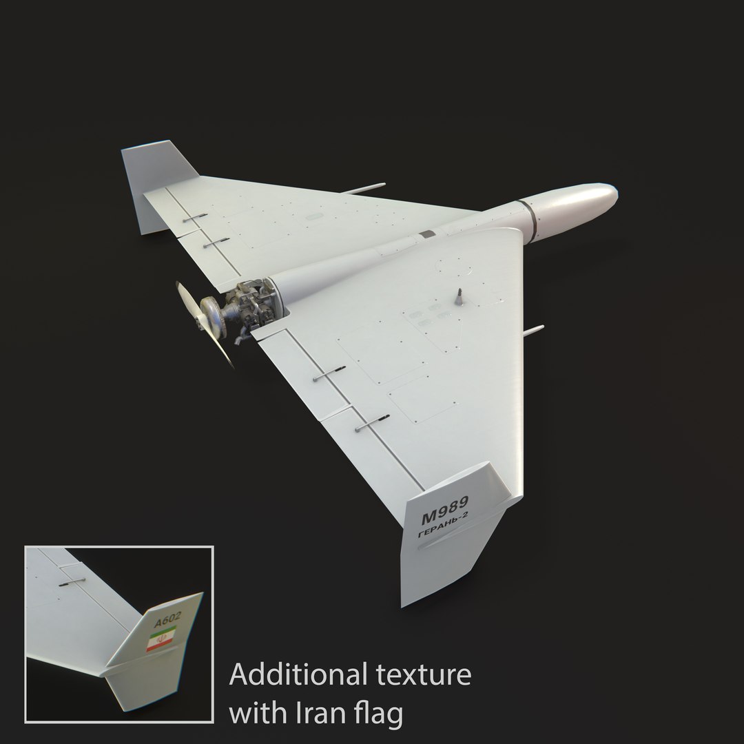 3D Iranian Kamikaze Drone Shahed 136 Or Geran-2 LowPoly - TurboSquid ...
