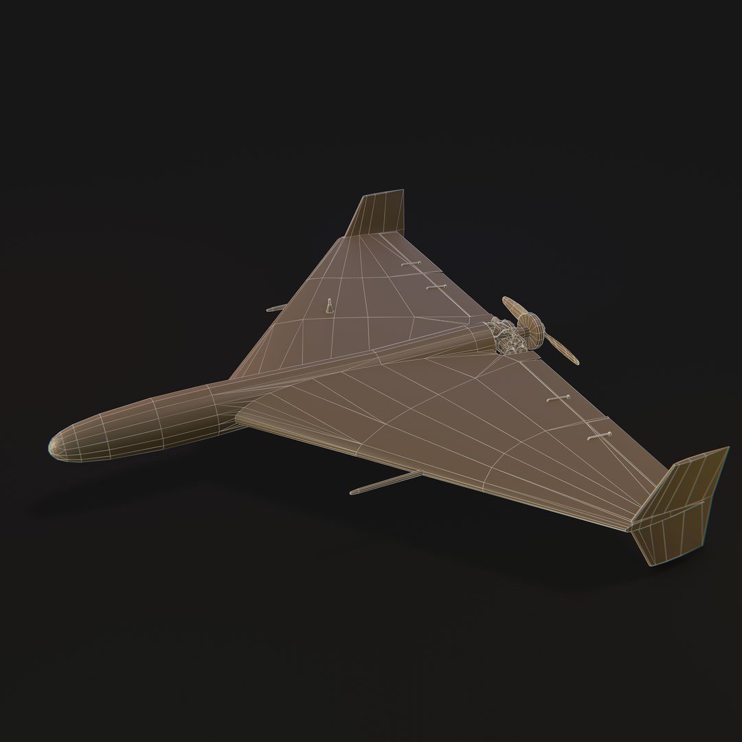3D Iranian kamikaze drone Shahed 136 or Geran-2 LowPoly - TurboSquid ...