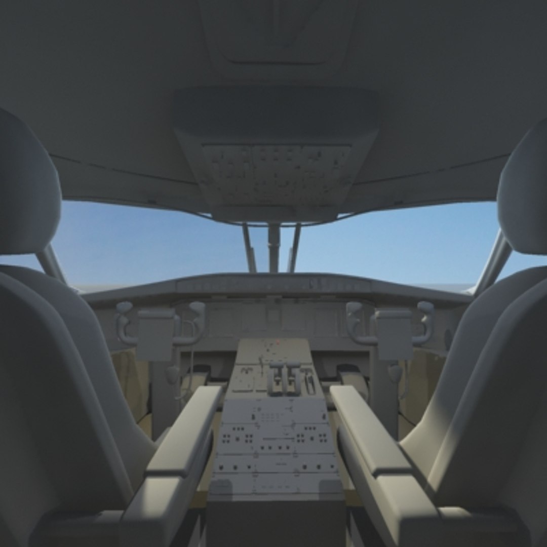 3d Model Crj 900 Airways Interior