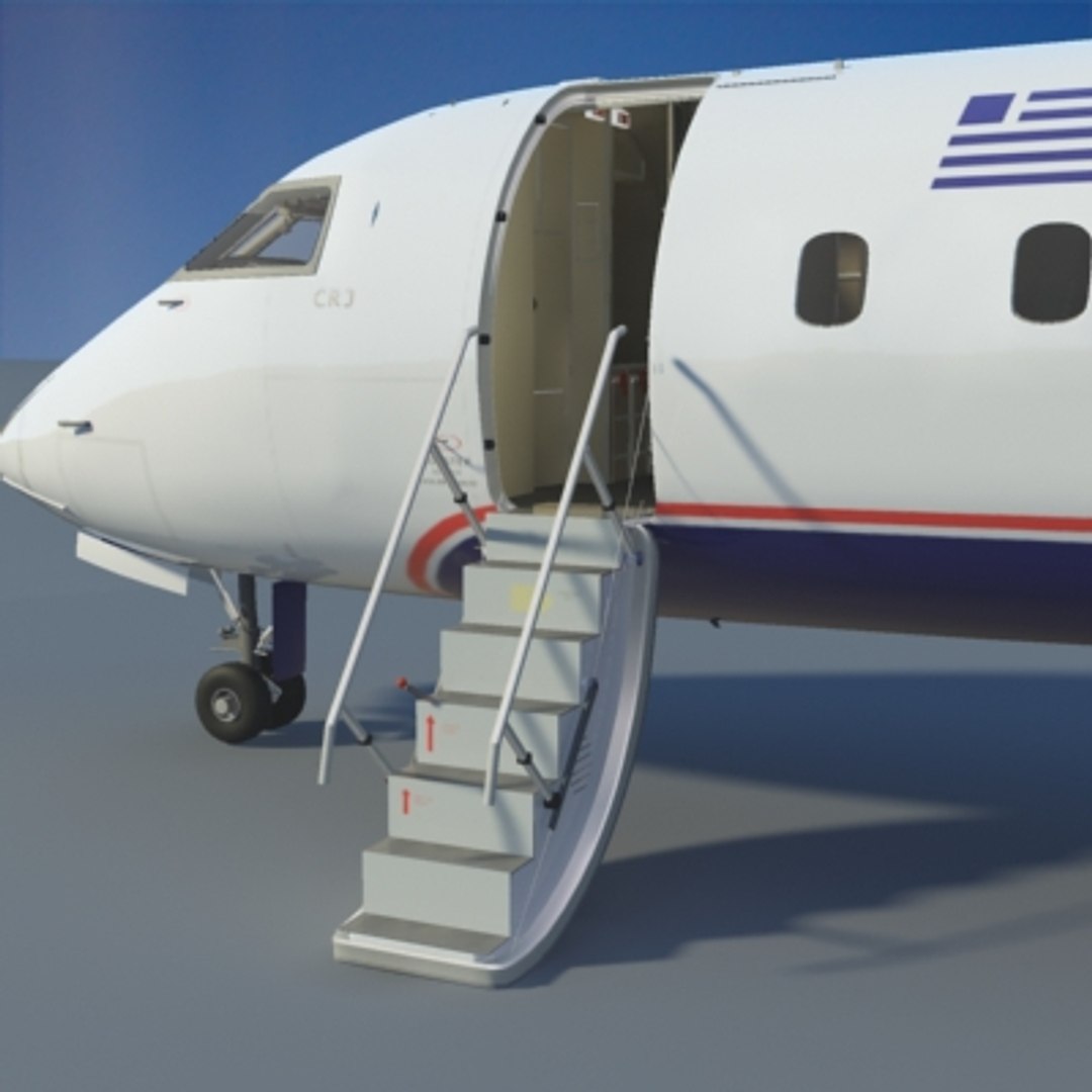 3d Model Crj 900 Airways Interior