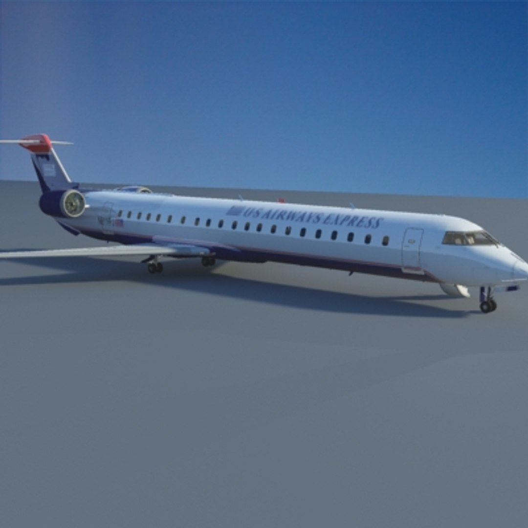 3d Model Crj 900 Airways Interior
