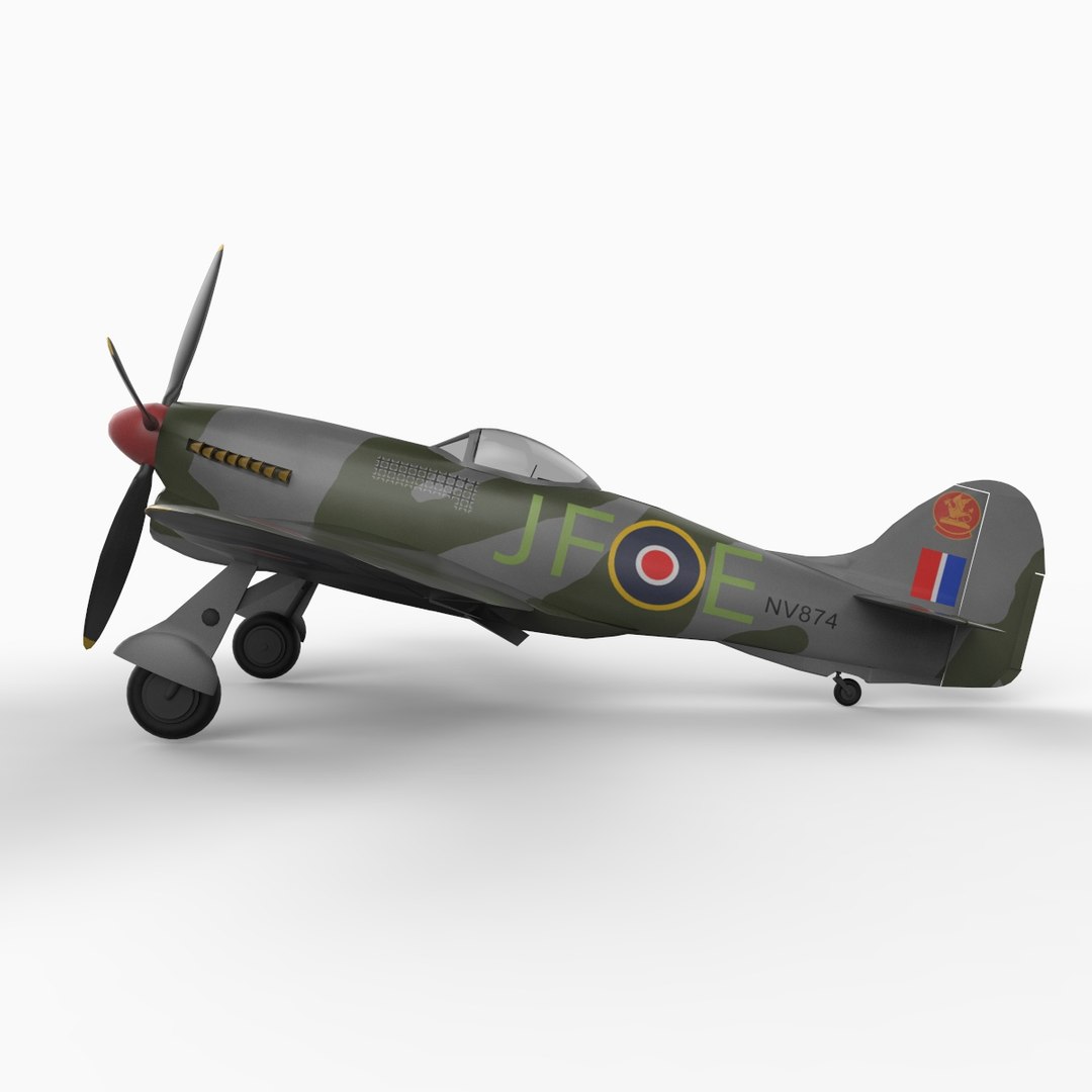 3d Model Of Purchase Tempest Ww2 Aircraft