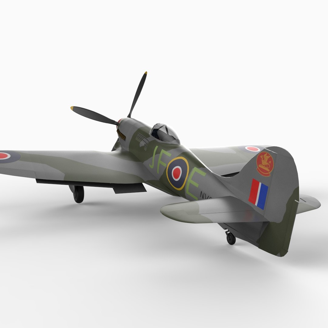 3d Model Of Purchase Tempest Ww2 Aircraft
