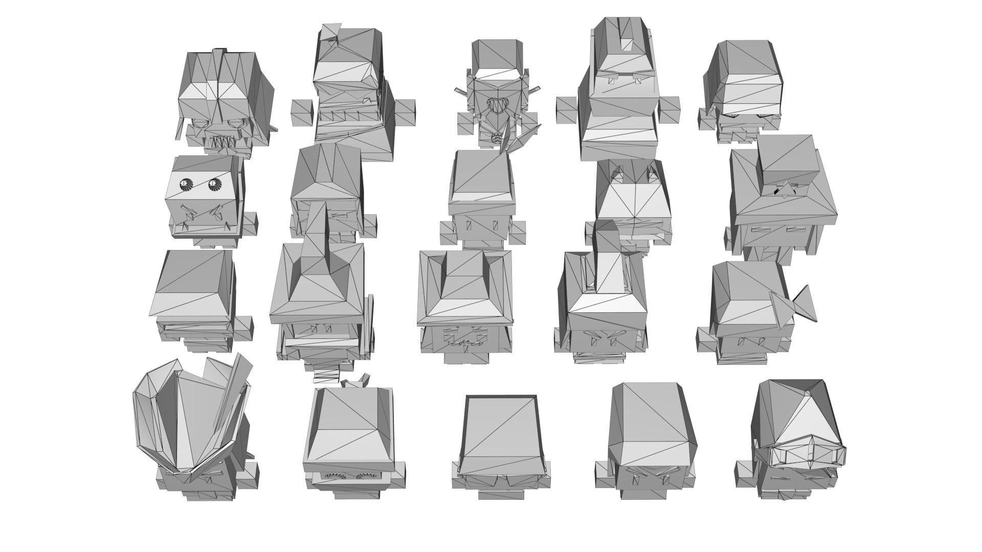 3D Casual Game Kit - Archer Pack Model - TurboSquid 2166750