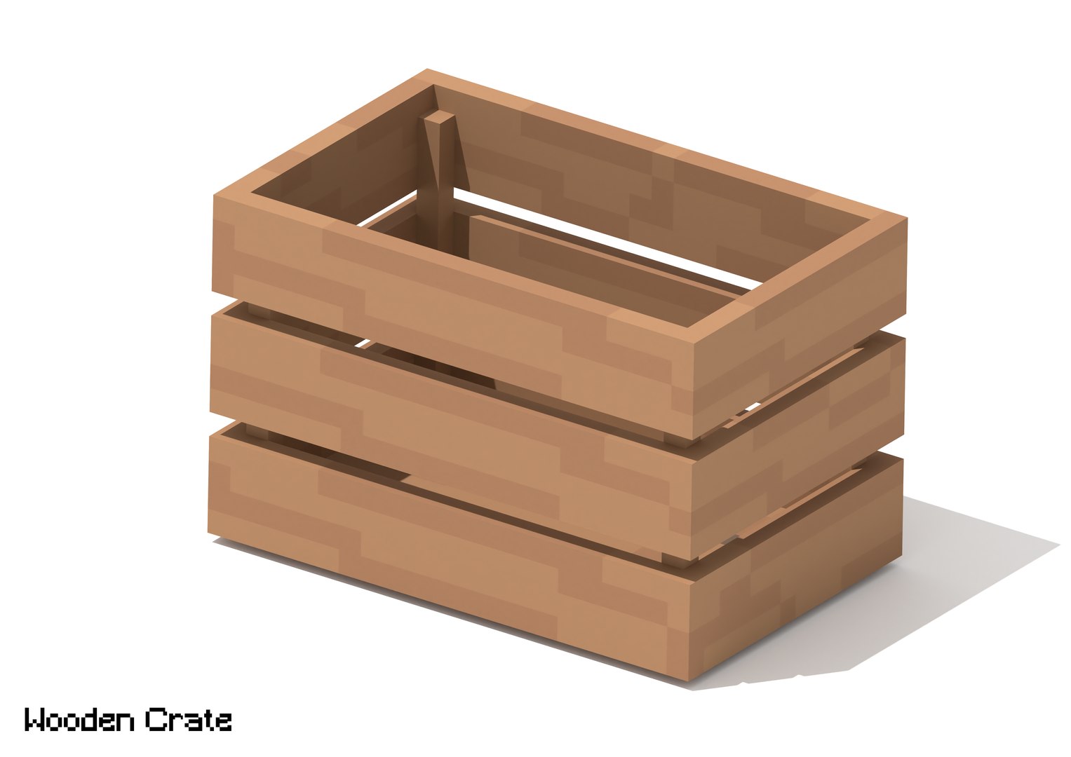 modelo 3d Voxel Wooden Crate 5 gratis - TurboSquid 2079868