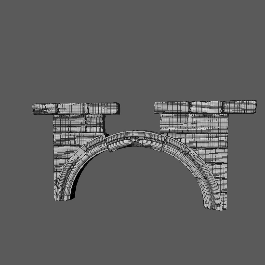 Old stone arch model - TurboSquid 1360854