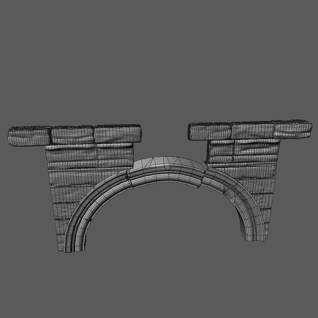 Old stone arch model - TurboSquid 1360854