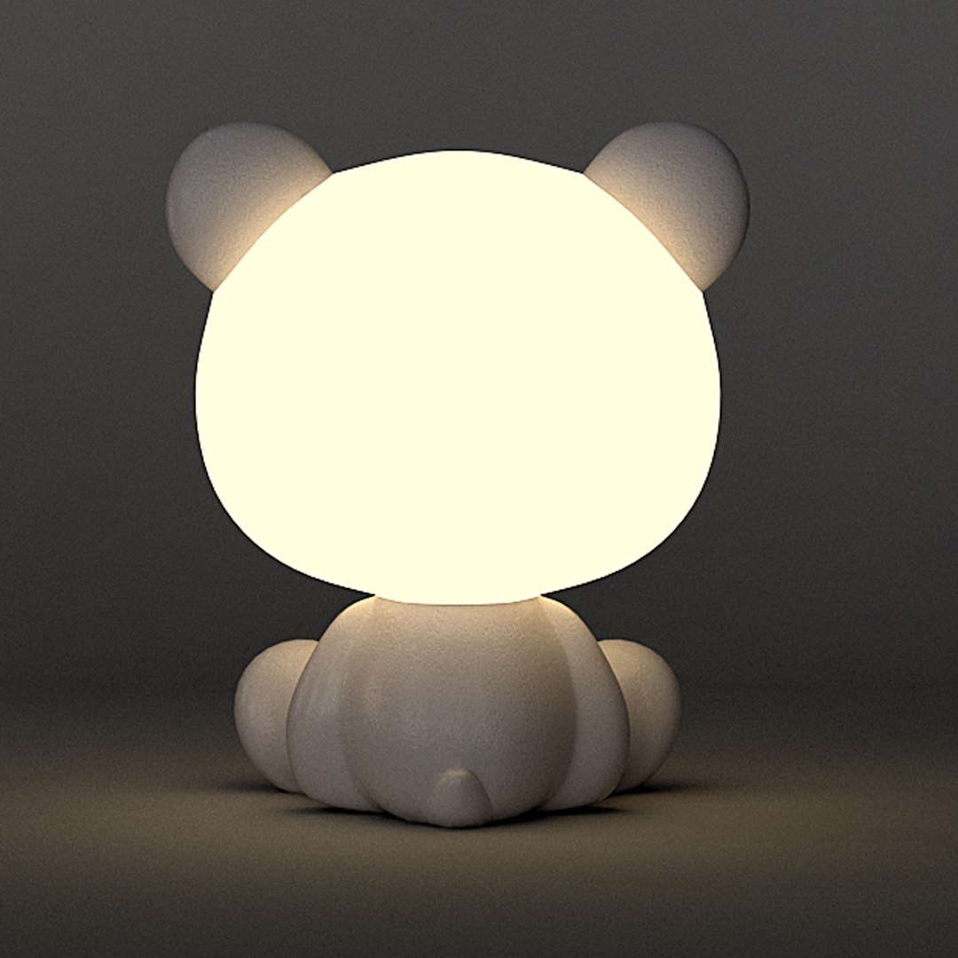 3D table lamp dodo bear - TurboSquid 1378229