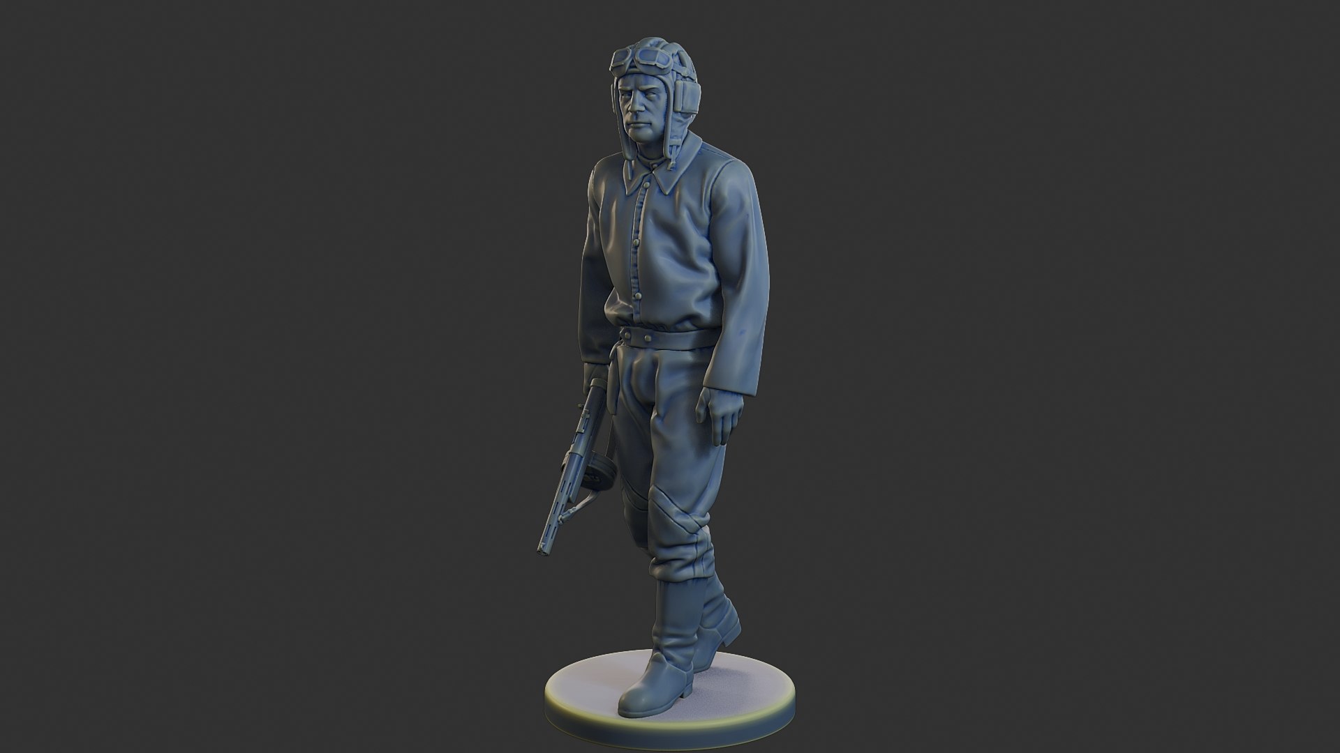 Russian Soviet Tank Crew STC WW2 1 007 3D - TurboSquid 2495307