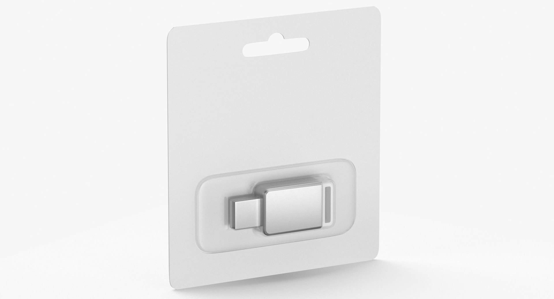 3D Model USB Stick Package Type 01 Box Blank And Generic Lebel ...