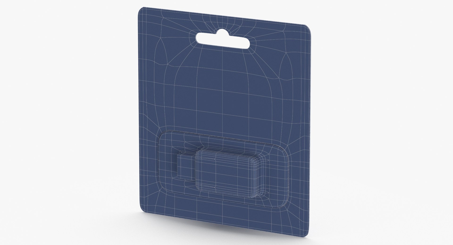 3D Model USB Stick Package Type 01 Box Blank And Generic Lebel ...