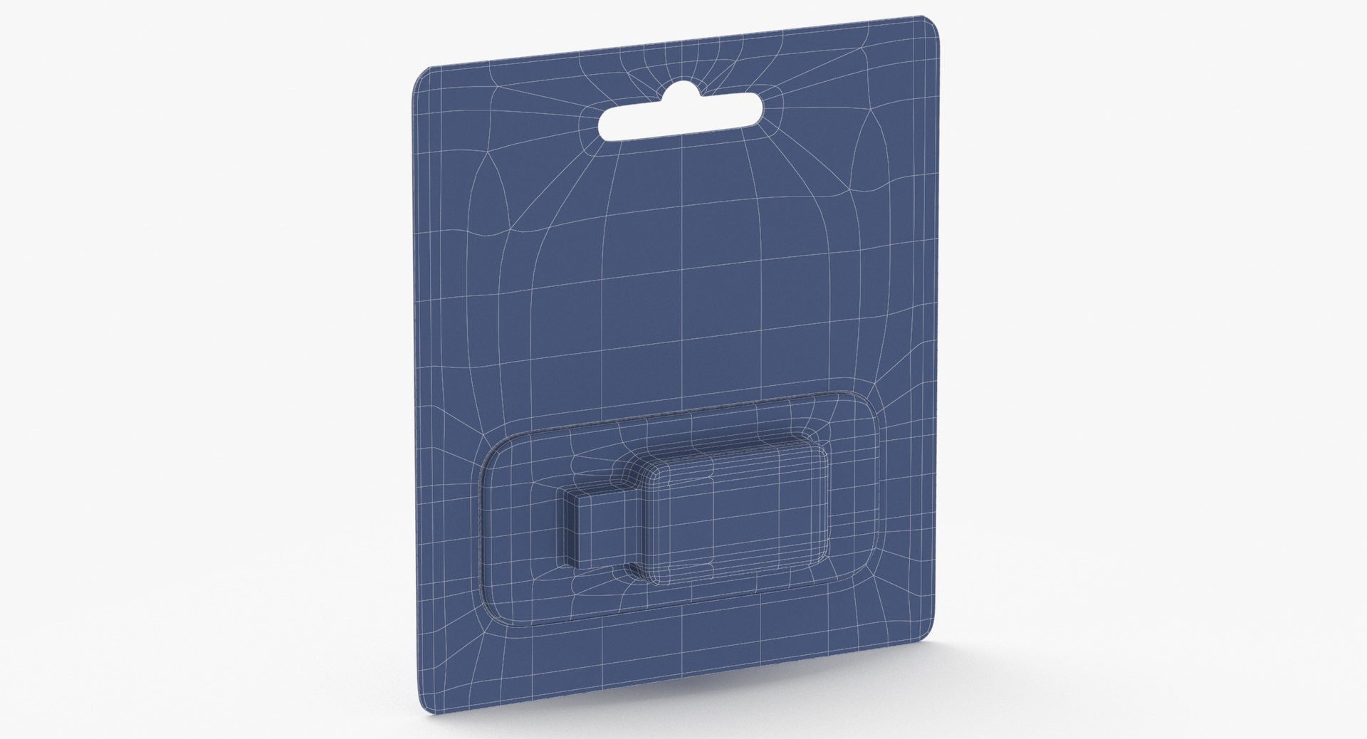 3D Model USB Stick Package Type 01 Box Blank And Generic Lebel ...