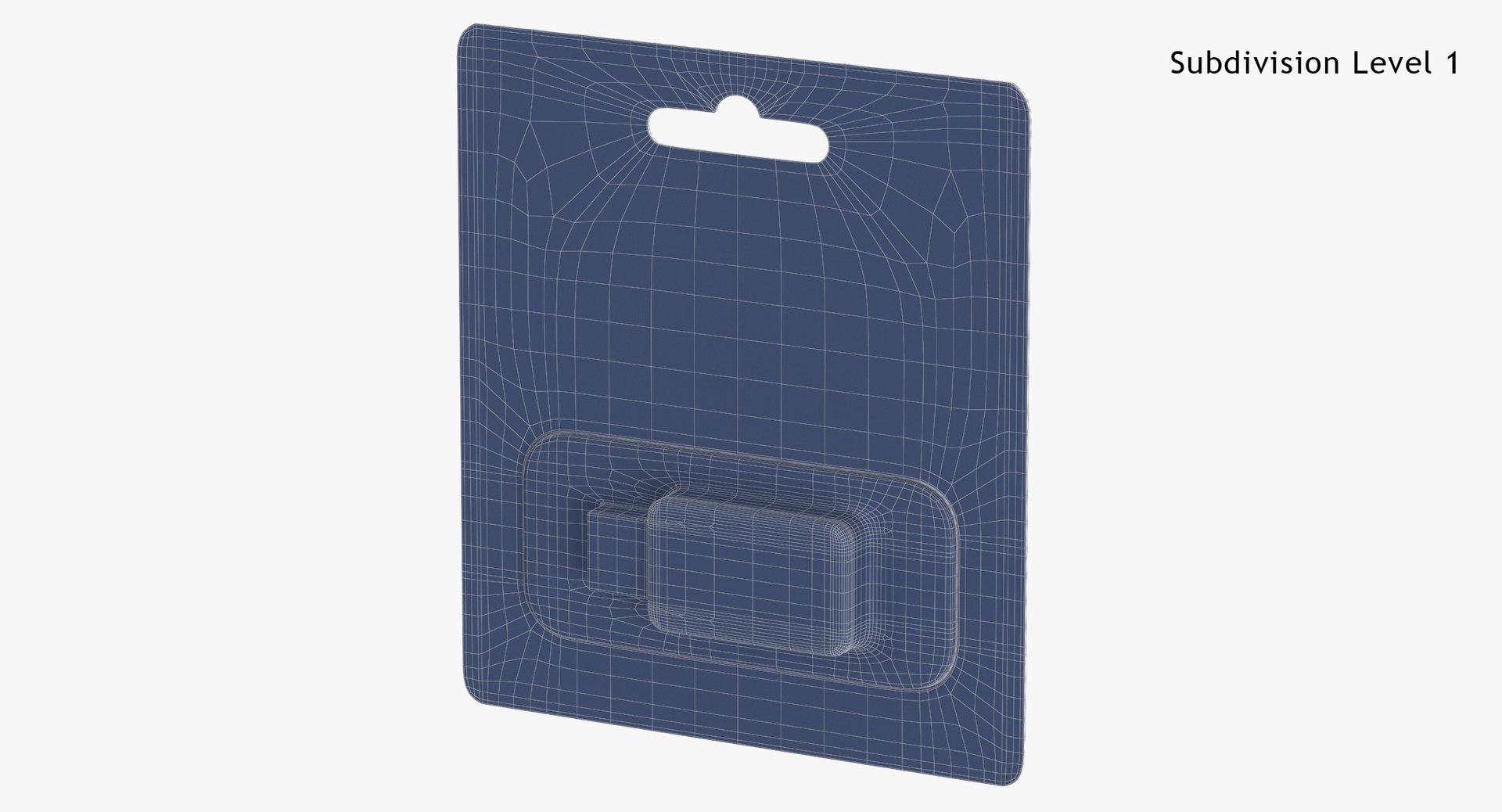 3D Model USB Stick Package Type 01 Box Blank And Generic Lebel ...