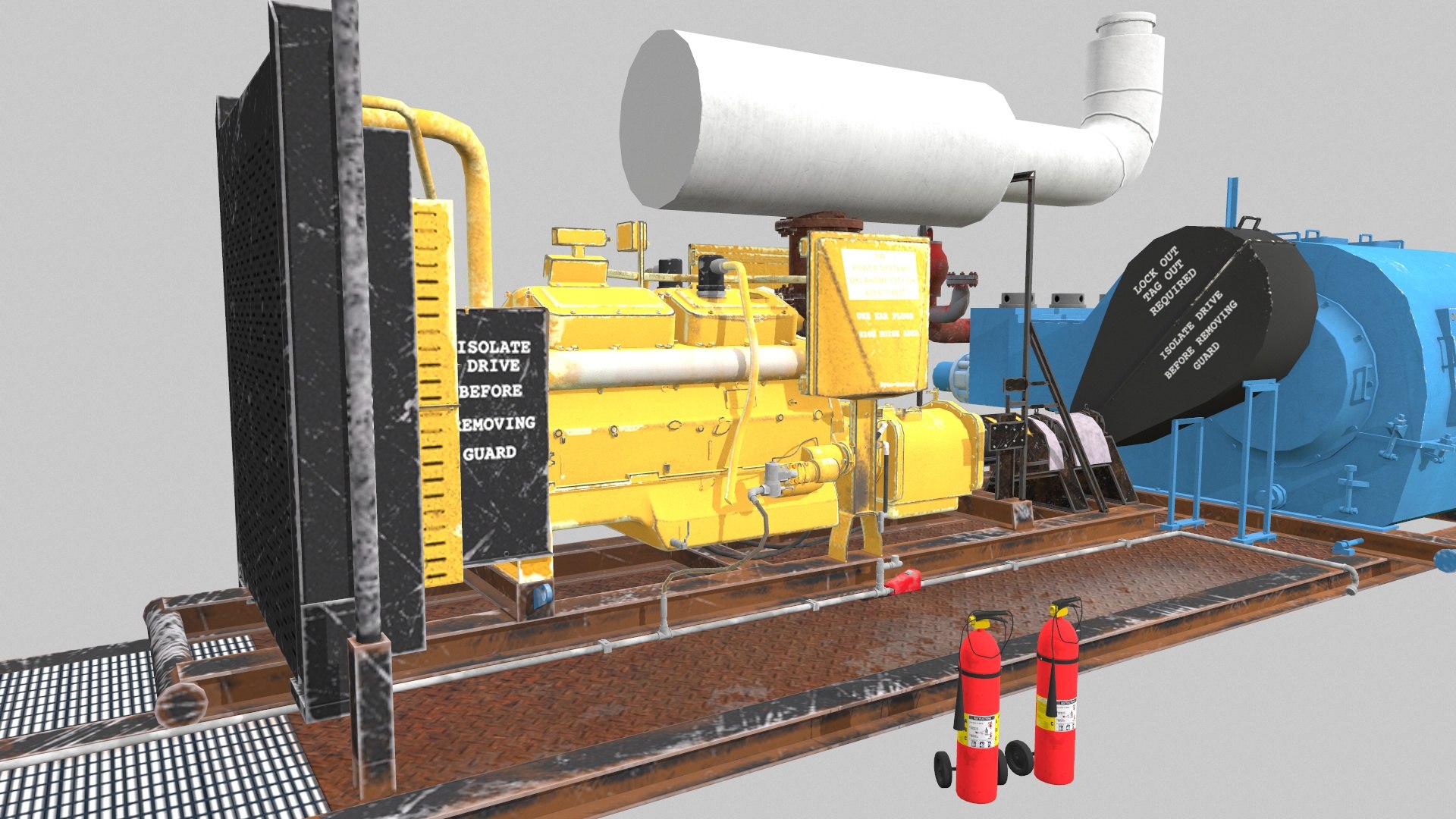 3D Mud Pump Model - TurboSquid 2326827