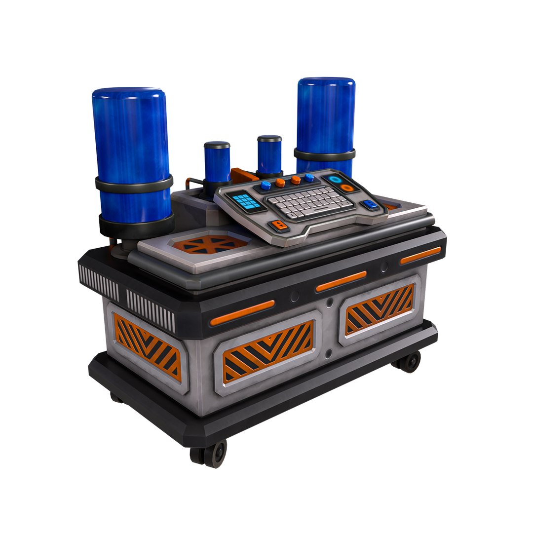 3D SCI-FI Laboratory Table Model - TurboSquid 2246556