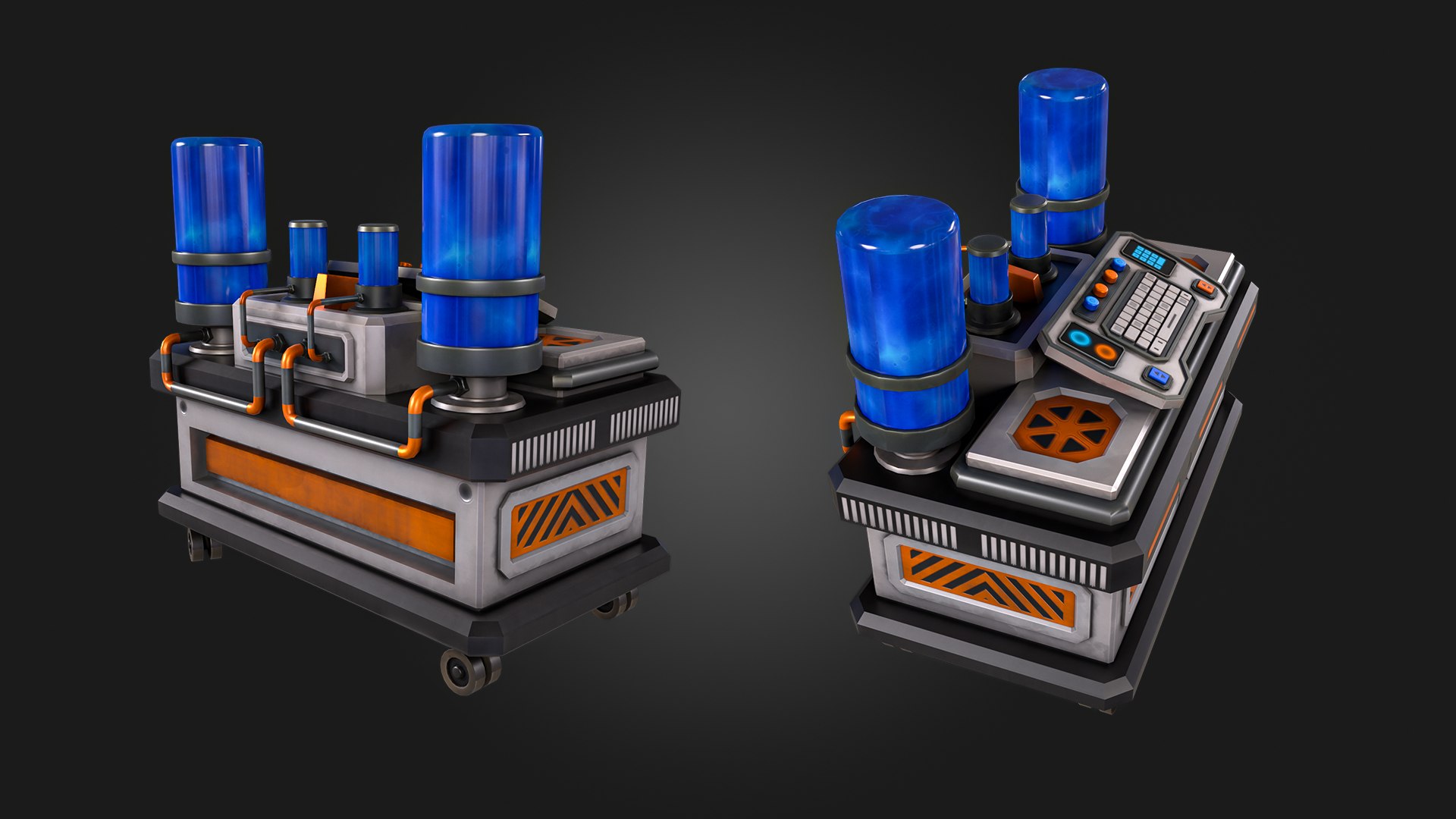 3D SCI-FI Laboratory Table Model - TurboSquid 2246556