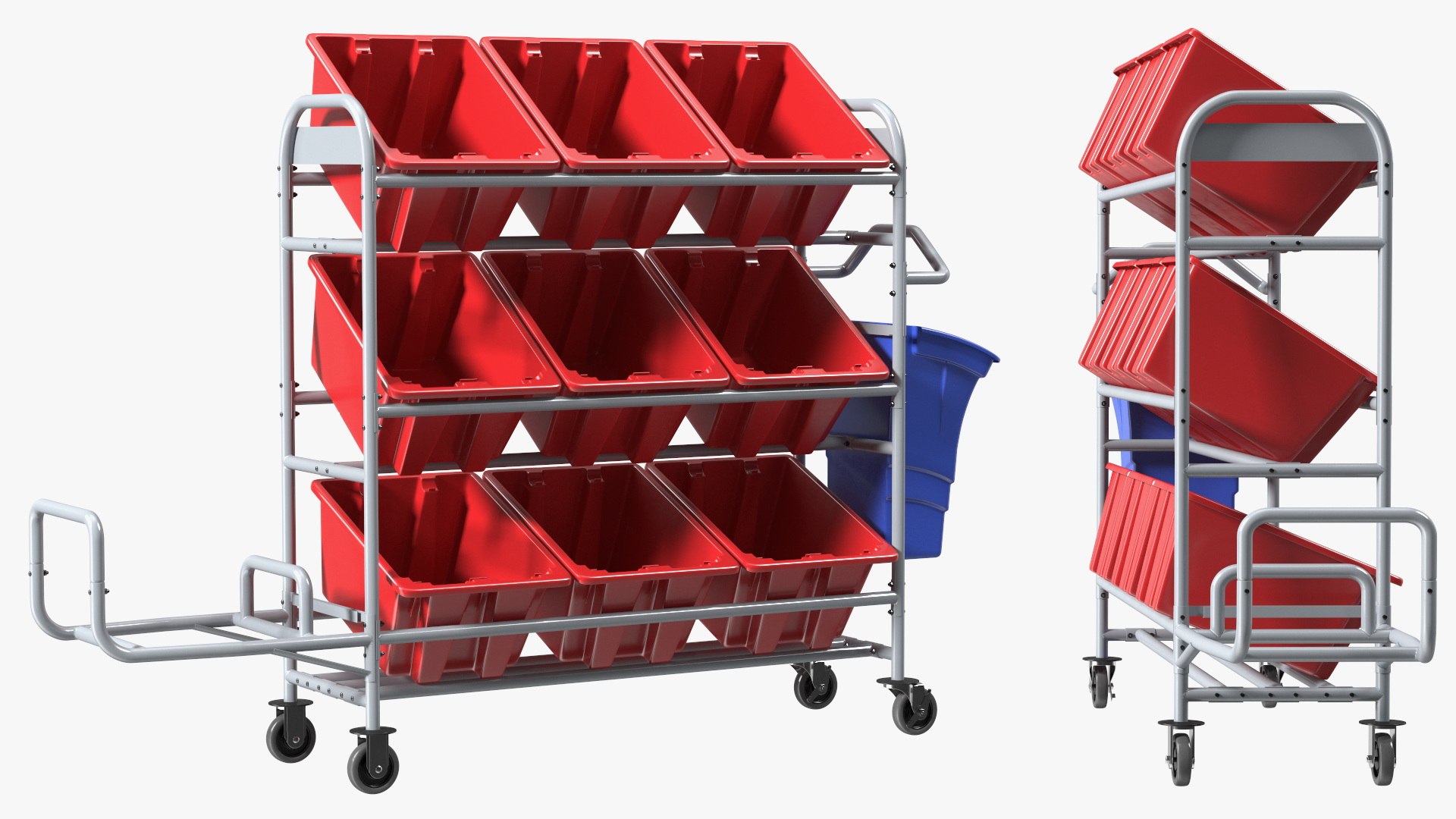 Tote Picking Cart 3D Model - TurboSquid 2073252