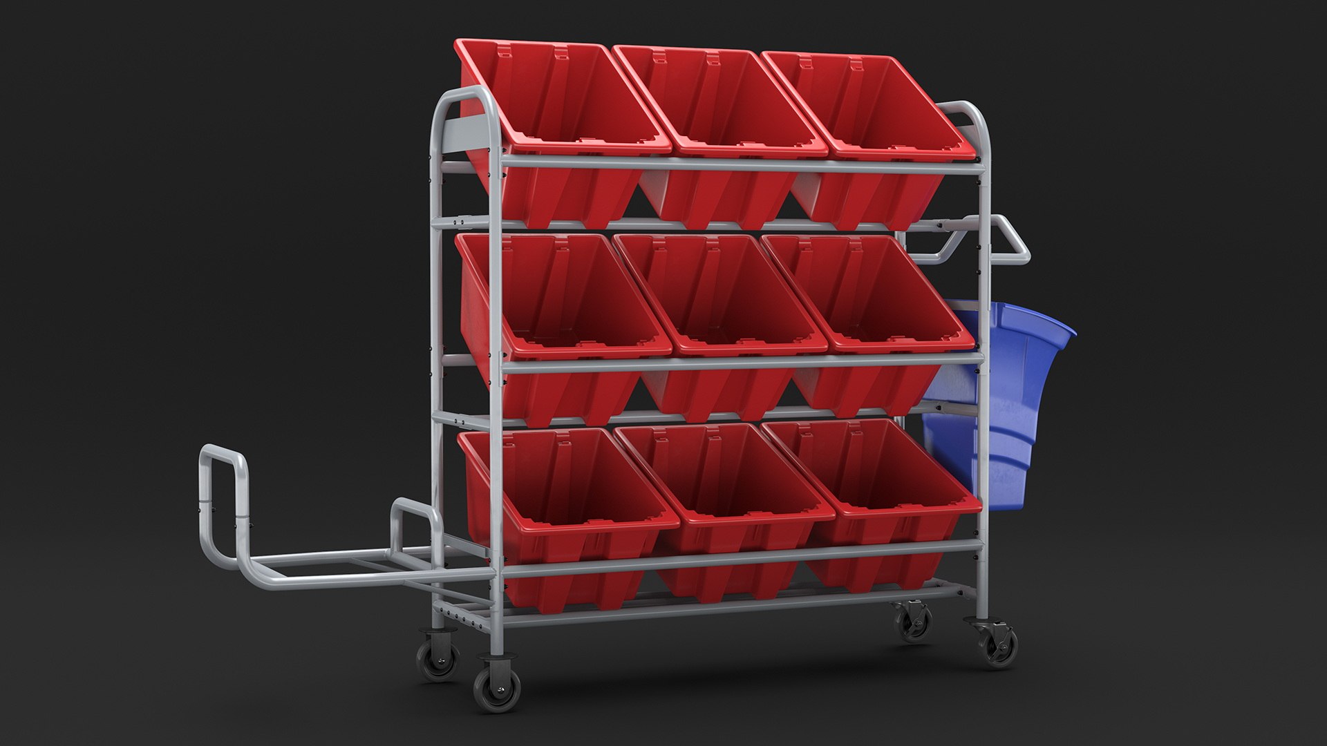 Tote Picking Cart 3D Model - TurboSquid 2073252