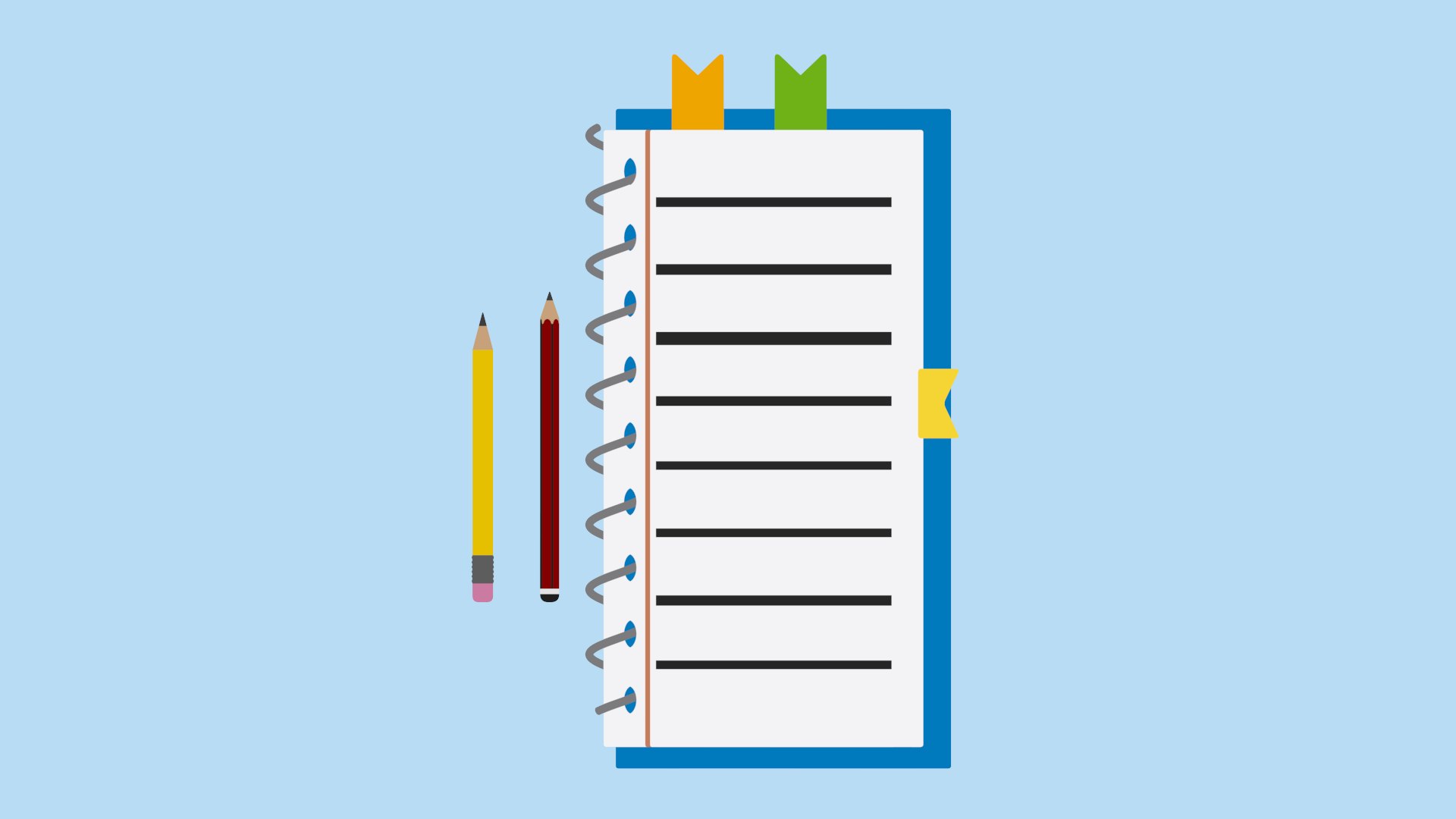 Cartoon Notebook Pencils 3D Model - TurboSquid 1623165