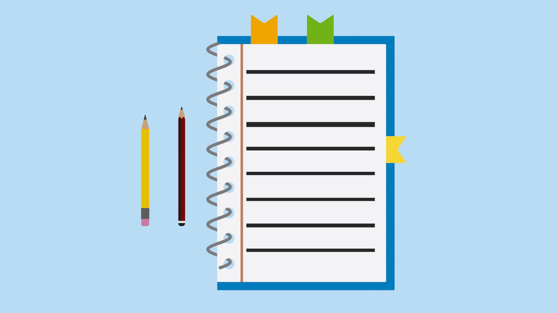 Cartoon Notebook Pencils 3D Model - TurboSquid 1623165