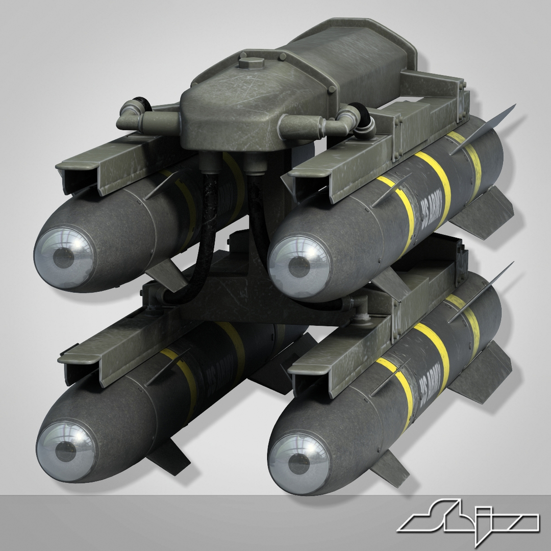 m299 missile launcher hellfire 3d model