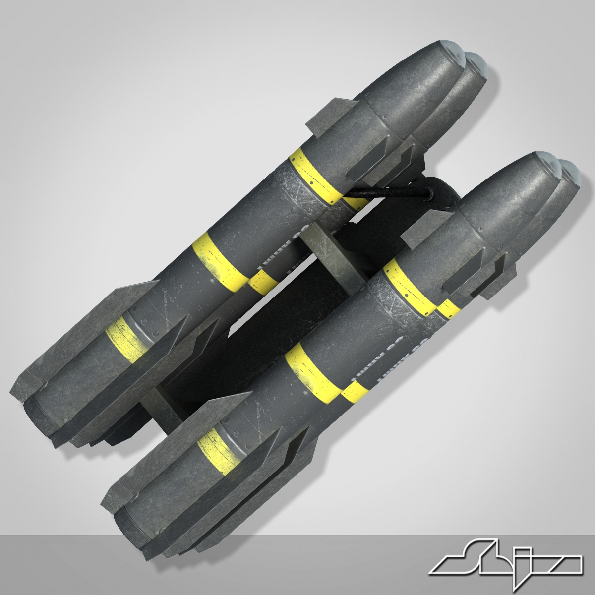 m299 missile launcher hellfire 3d model