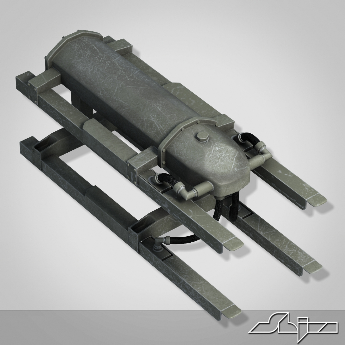 m299 missile launcher hellfire 3d model