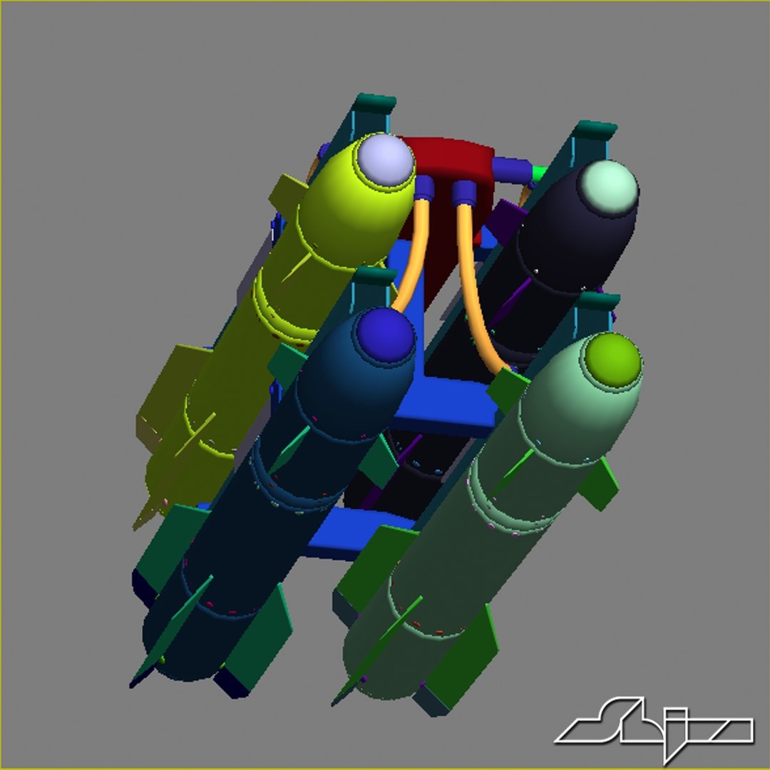 M299 Missile Launcher Hellfire 3d Model