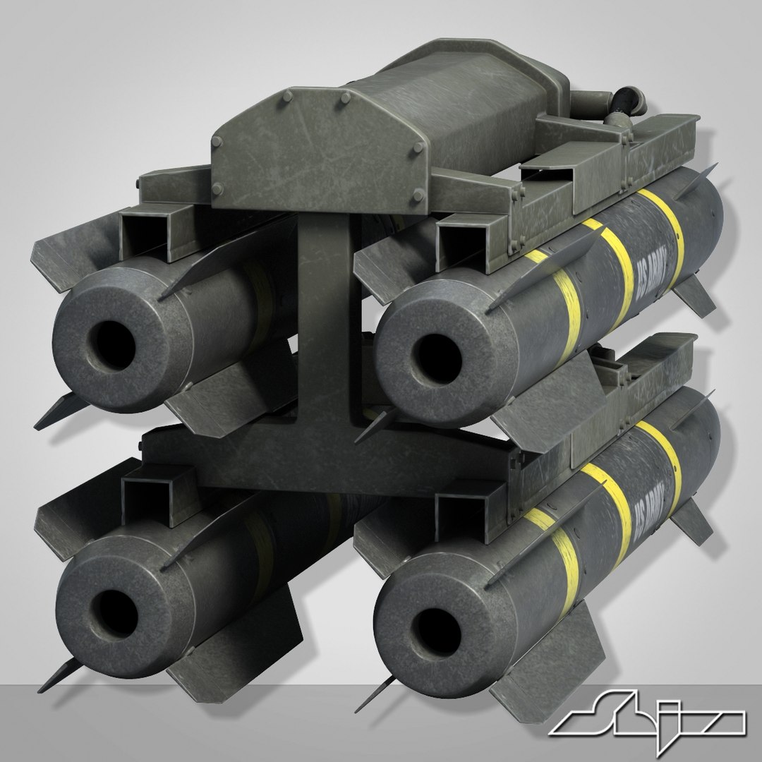 M299 Missile Launcher Hellfire 3d Model