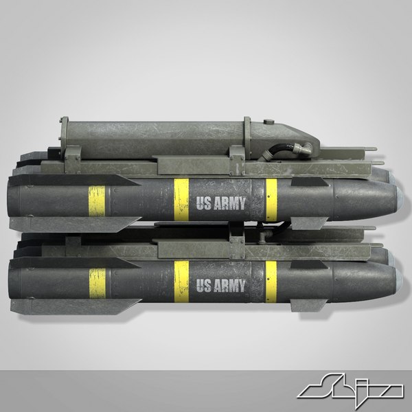 m299 missile launcher hellfire 3d model