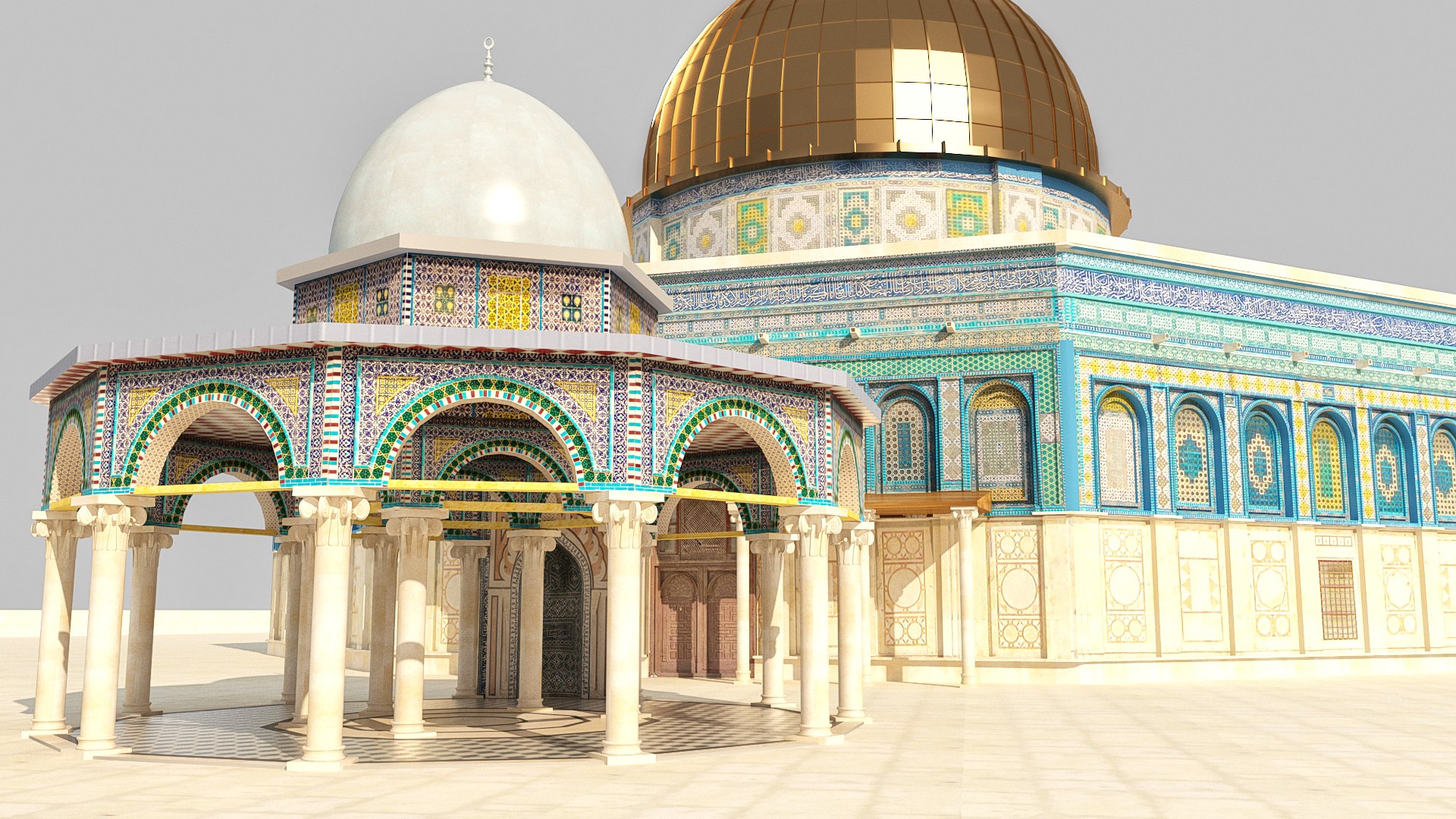 3D Model Al-aqsa Jerusalem - TurboSquid 1342511