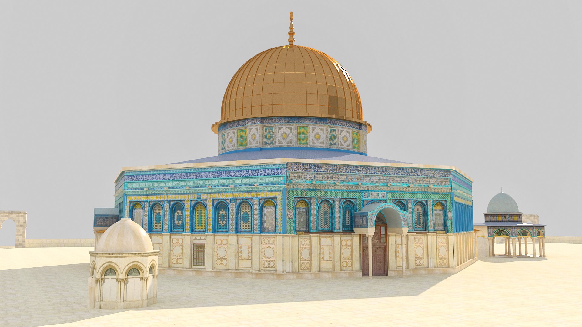 3D Model Al-aqsa Jerusalem - TurboSquid 1342511