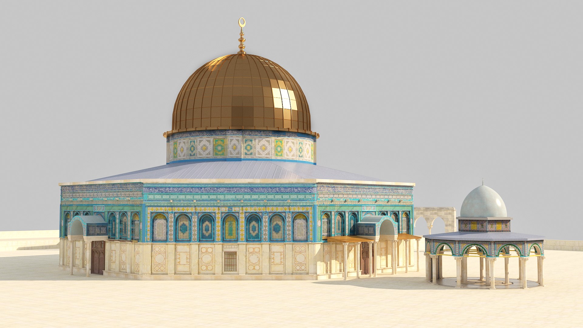 3D Model Al-aqsa Jerusalem - TurboSquid 1342511