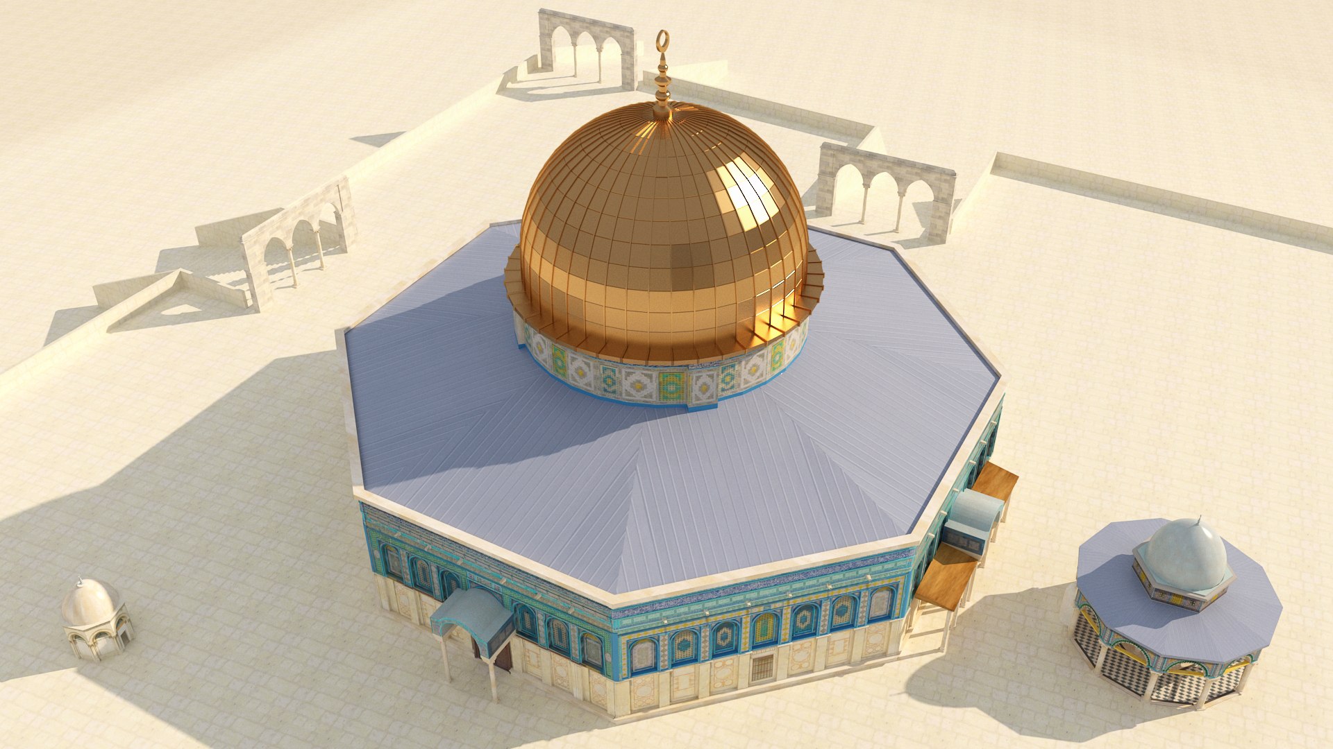 3D Model Al-aqsa Jerusalem - TurboSquid 1342511