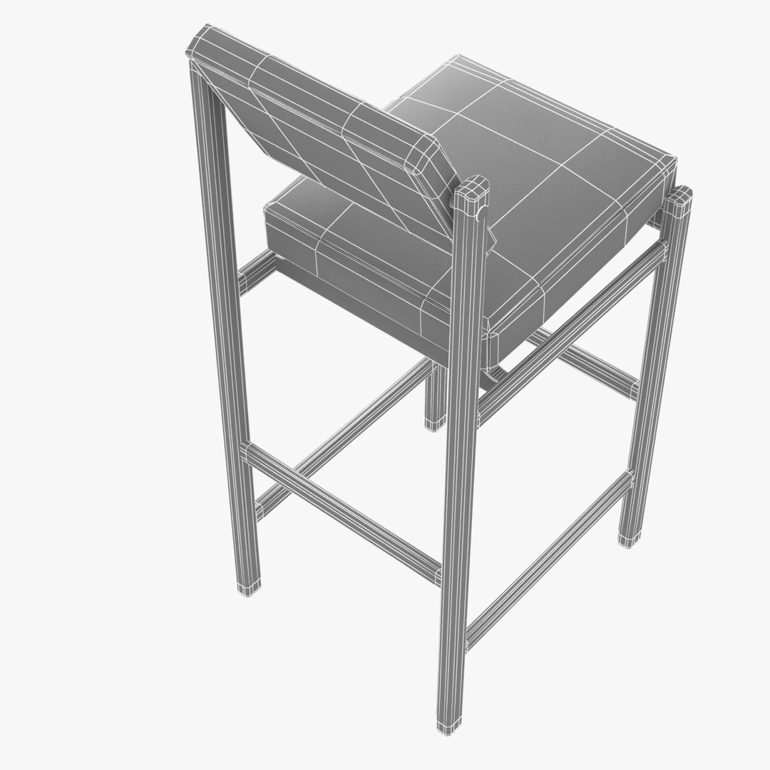 3D Basic Pivot Bar Stool Model - TurboSquid 1178122