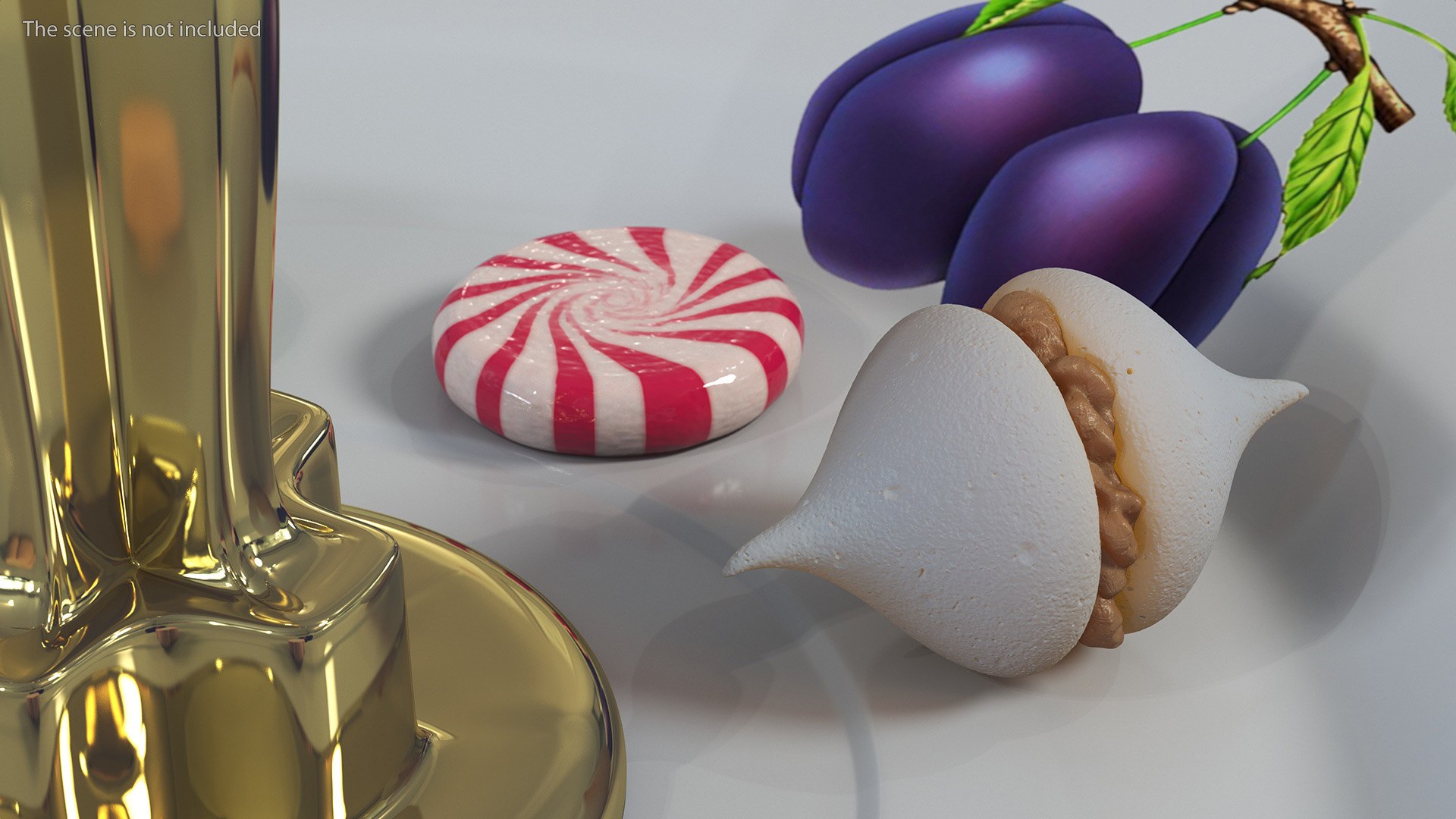 3D Smooth Meringue With Caramel Filling Model - TurboSquid 2228873